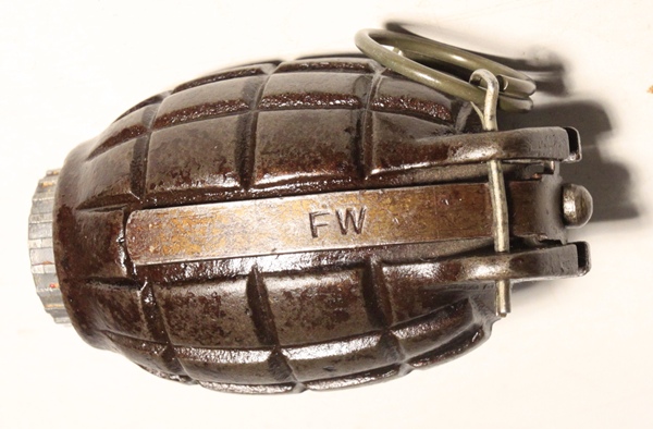 No. 36 Grenade cutaway with launching plate - Collectors Source