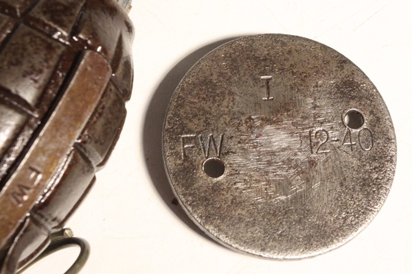 No. 36 Grenade cutaway with launching plate - Collectors Source